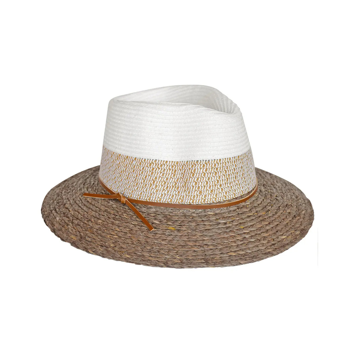 Tina Raffia Fedora Sun Hat | Elegant Summer Hat | Adjustable Size – SUNHATS